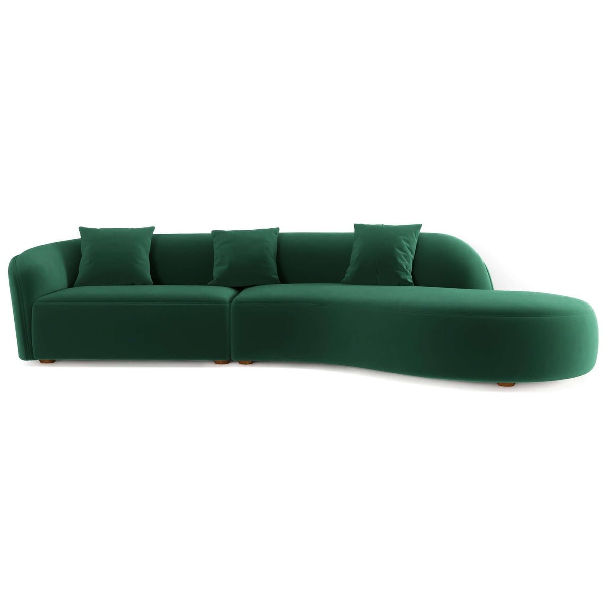 Elijah - Japandi Style Curvy Sectional Sofa – Varouj.com